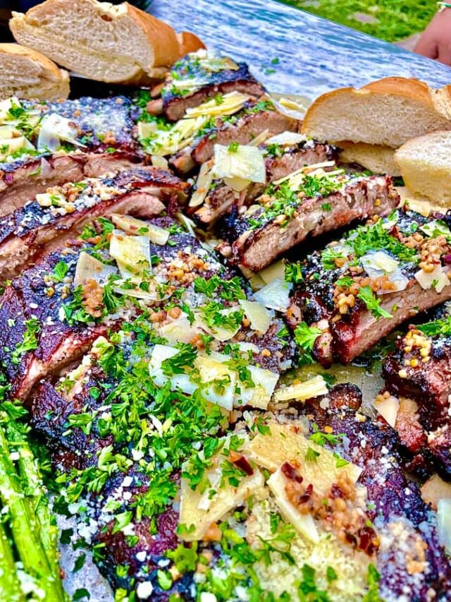 Garlic Parmesan Grilled Spare Ribs - SAVOR With Jennifer