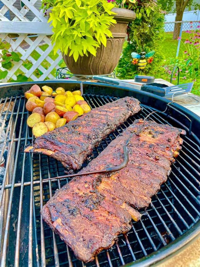 Garlic Parmesan Grilled Spare Ribs - SAVOR With Jennifer