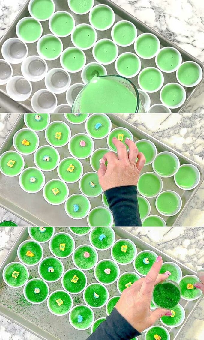 Key Lime Lucky Charms Jello Shots - SAVOR With Jennifer