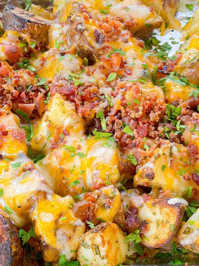Grilled Cheesy Ranch Loaded Potatoes - SAVOR With Jennifer